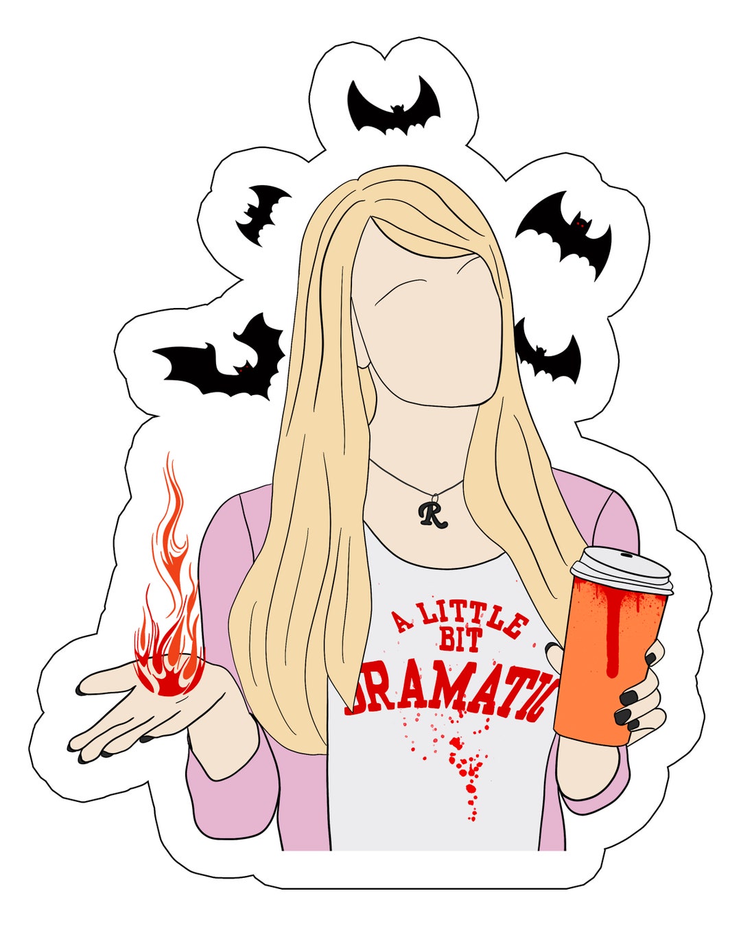 Mean Girls Movie Sticker Regina George Halloween Change up - Etsy