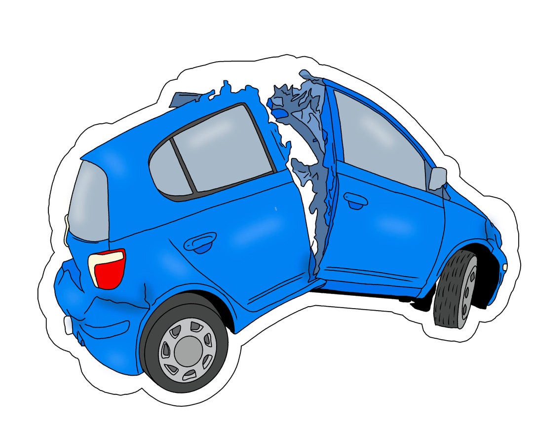 Psych Tv Show Sticker Hand Drawn Sticker Doodle Art Sticker Broken ...