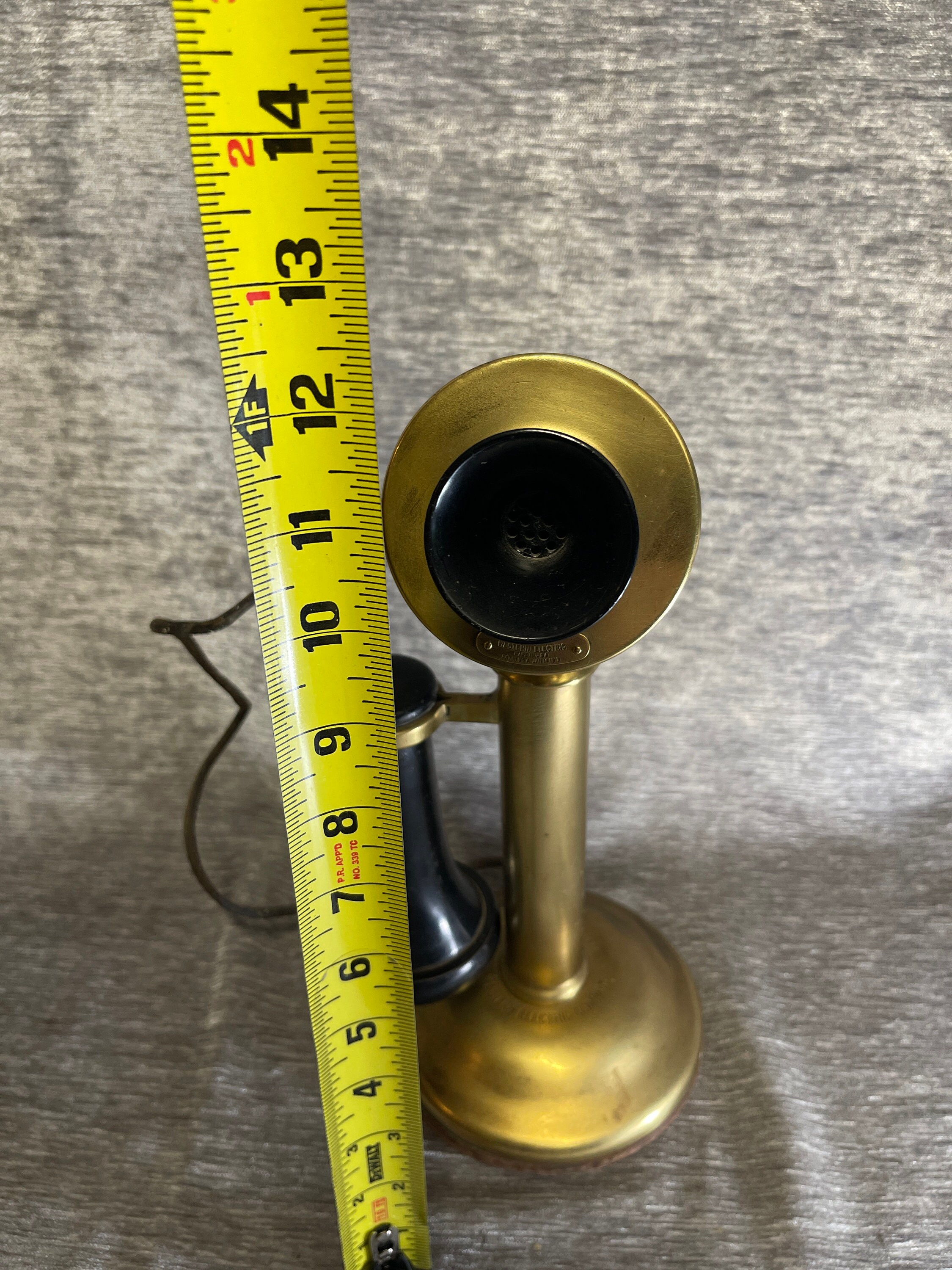 Antique Western Electric Co Pole Style Table Top Phone 425 - Etsy