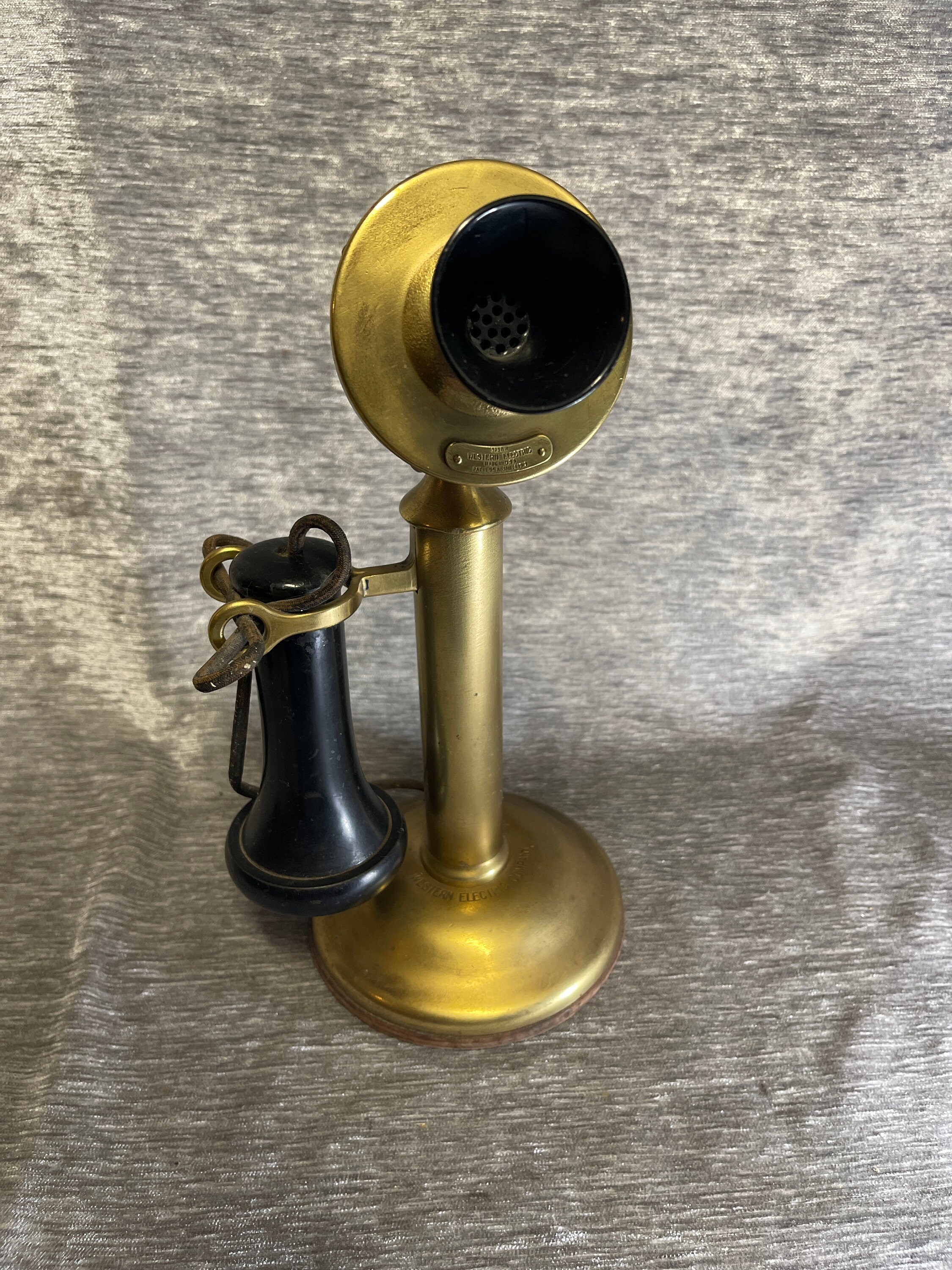 Antique Western Electric Co Pole Style Table Top Phone 425 - Etsy