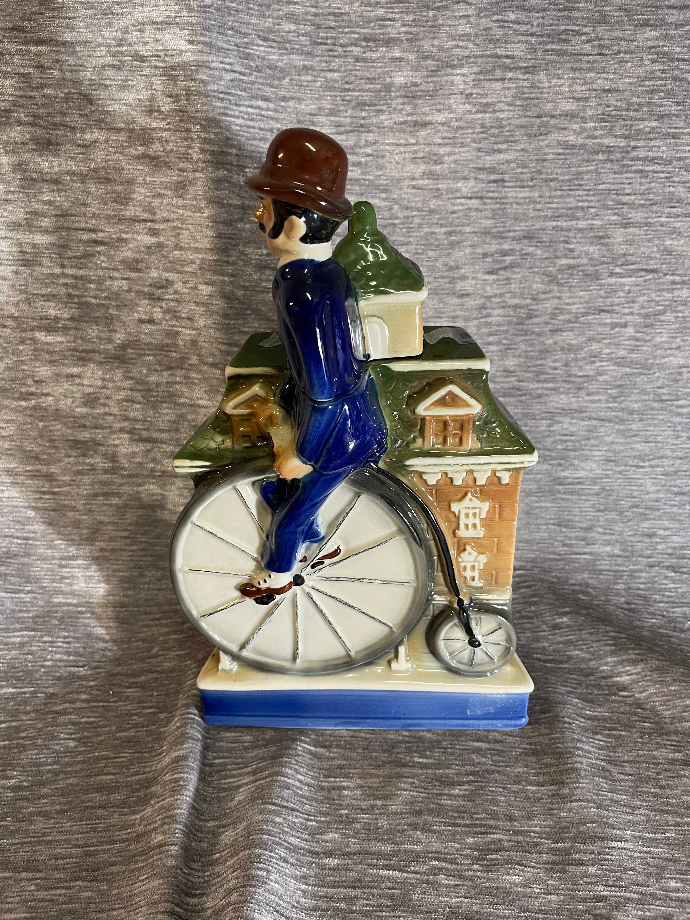 Vintage Heritage China Decanter Man on Unicycle 156 - Etsy