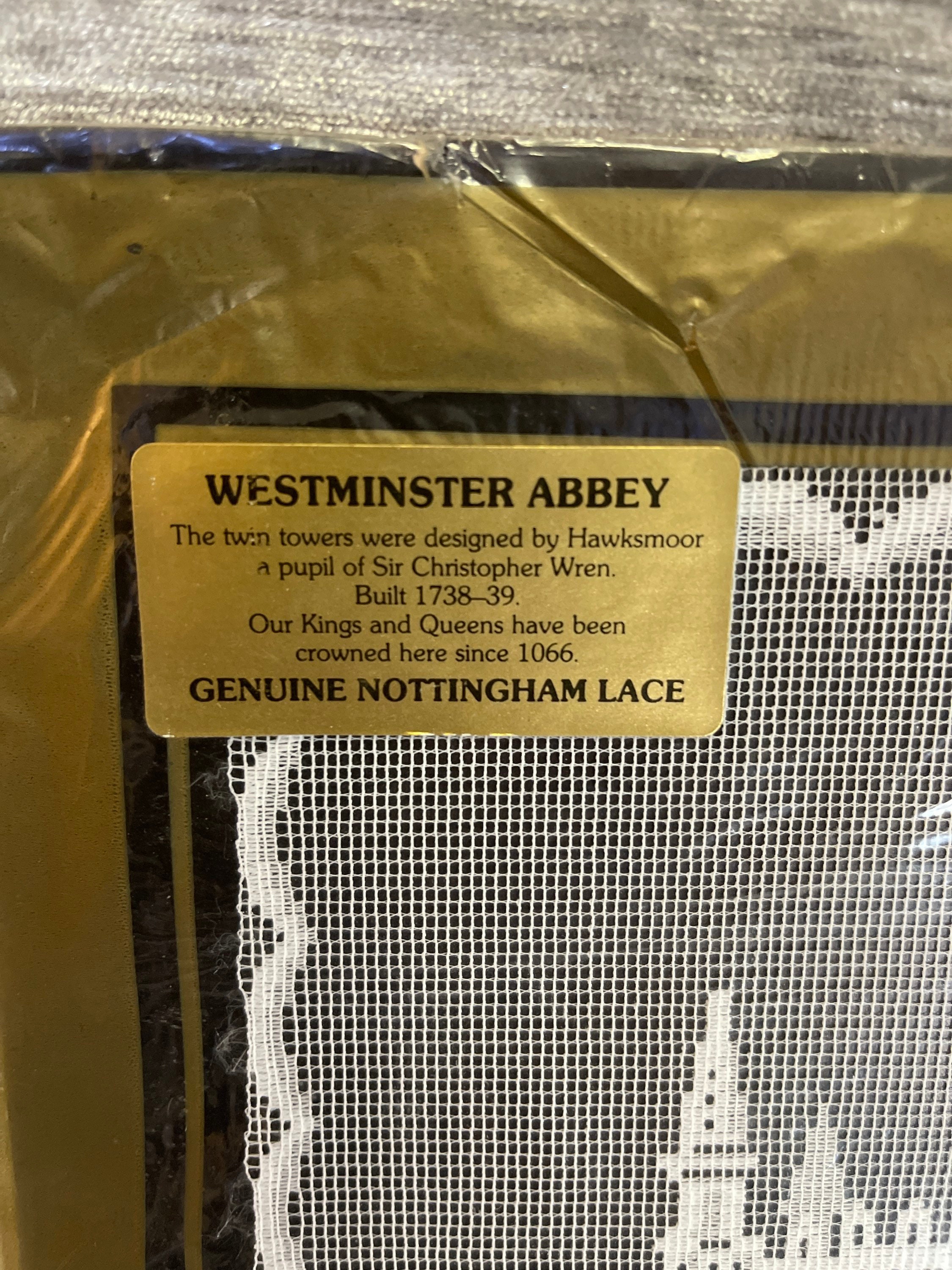 Westminster Abbey Genuine Nottingham Lace 92 - Etsy