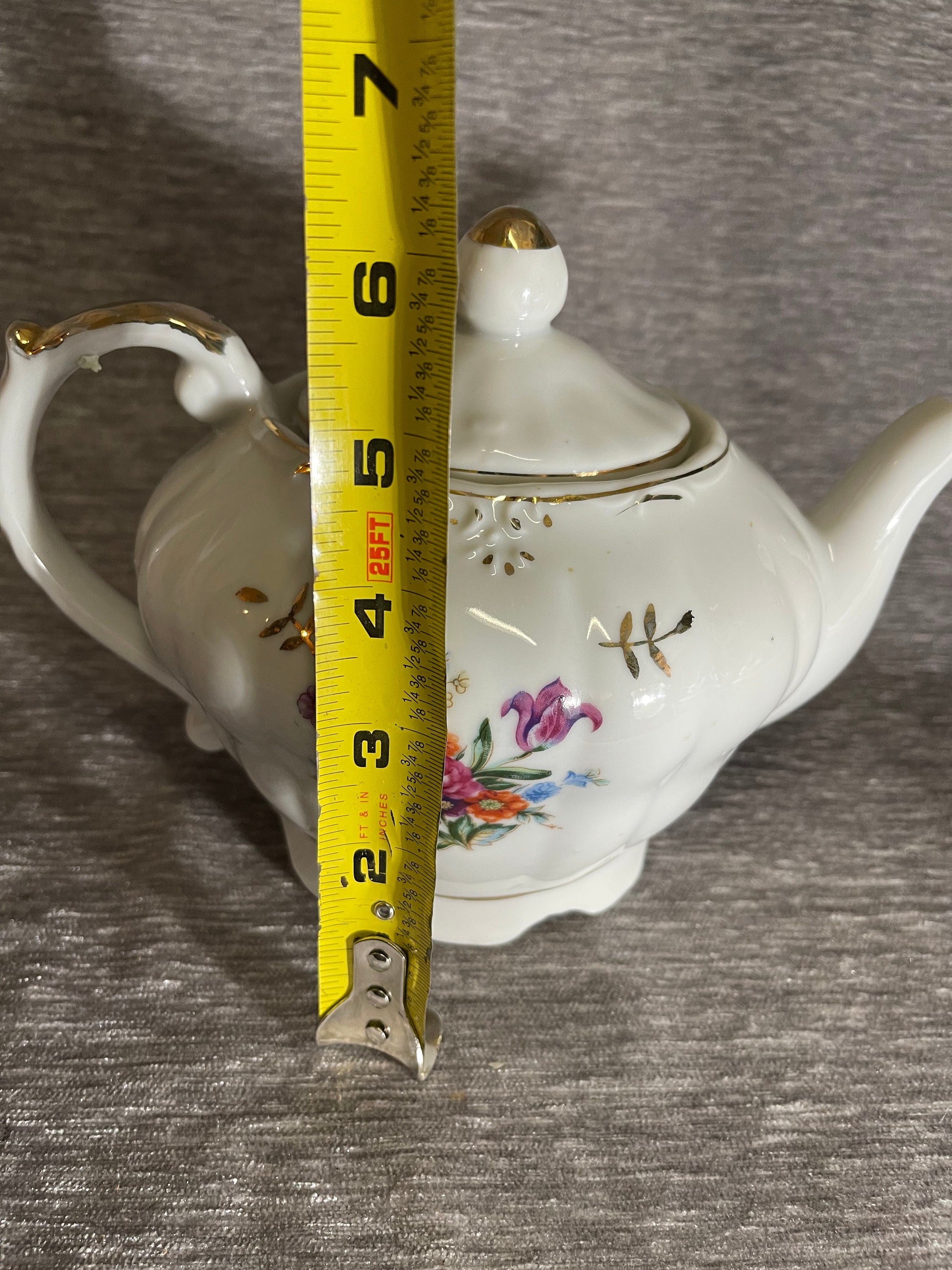 Music Box Tea Pot Floral Design Japan 238 - Etsy