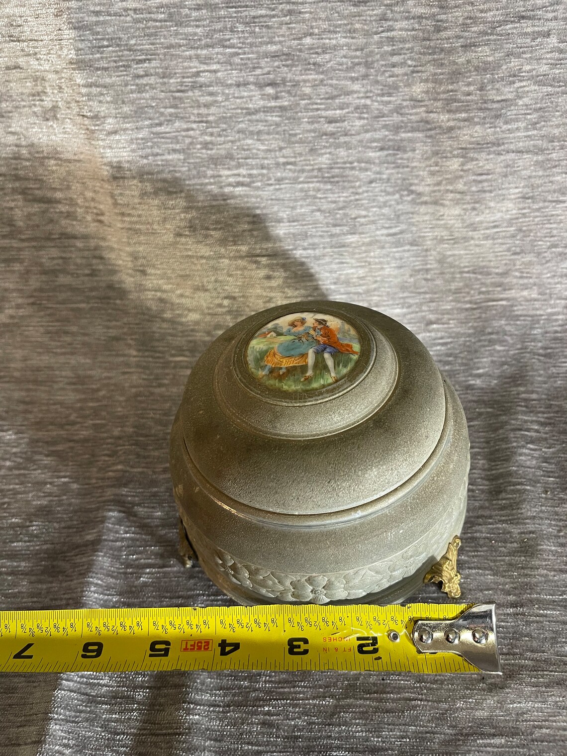 Vintage Powder Puff Music Box 163 - Etsy