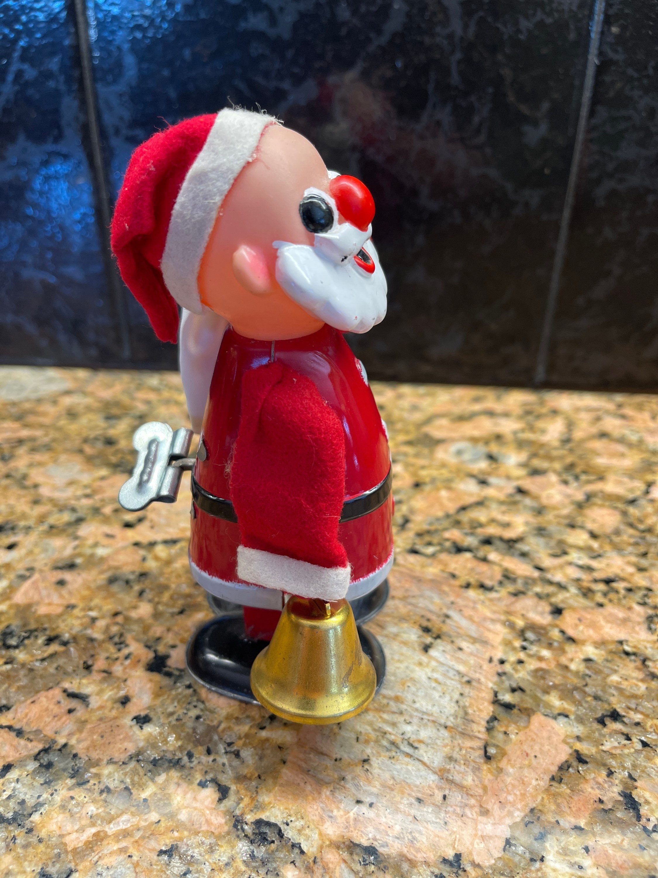 1950s Vintage Wind up Santa With Bell - Etsy