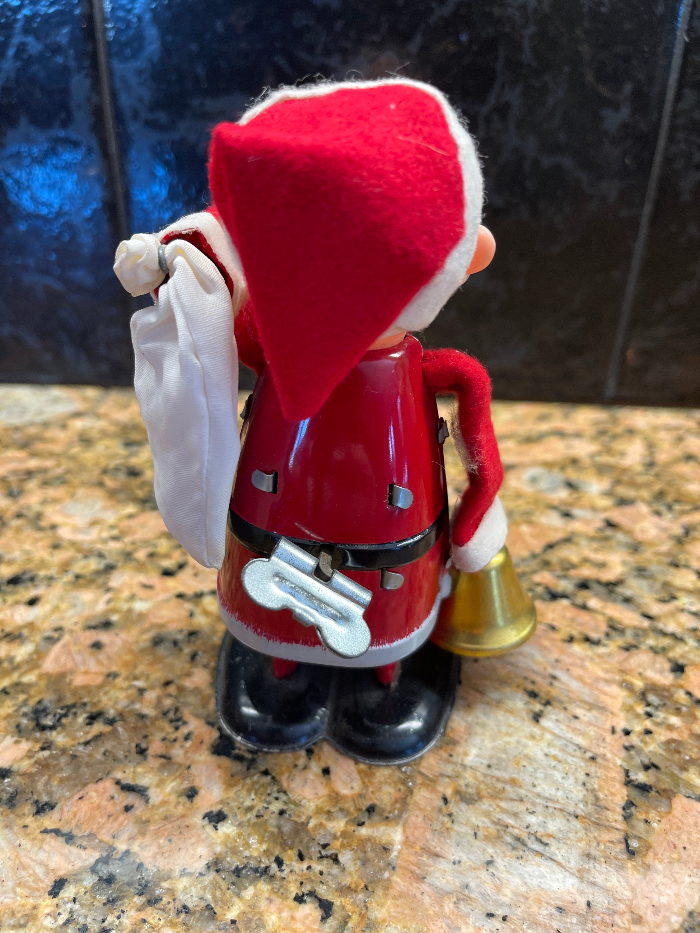 1950s Vintage Wind up Santa With Bell - Etsy