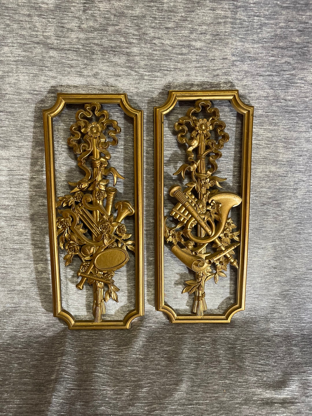 Vintage Homco Syroco Musical Instruments Wall Hangings #244 - Etsy
