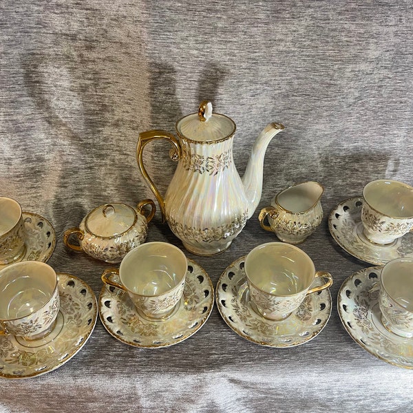 Lusterware Tea Set - Etsy