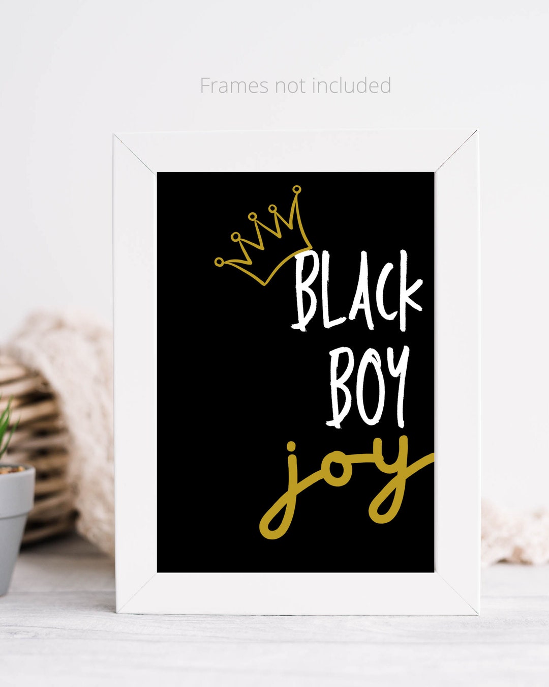 Black Boy Joy Digital Print, Download, Children, Kids Play Room ...