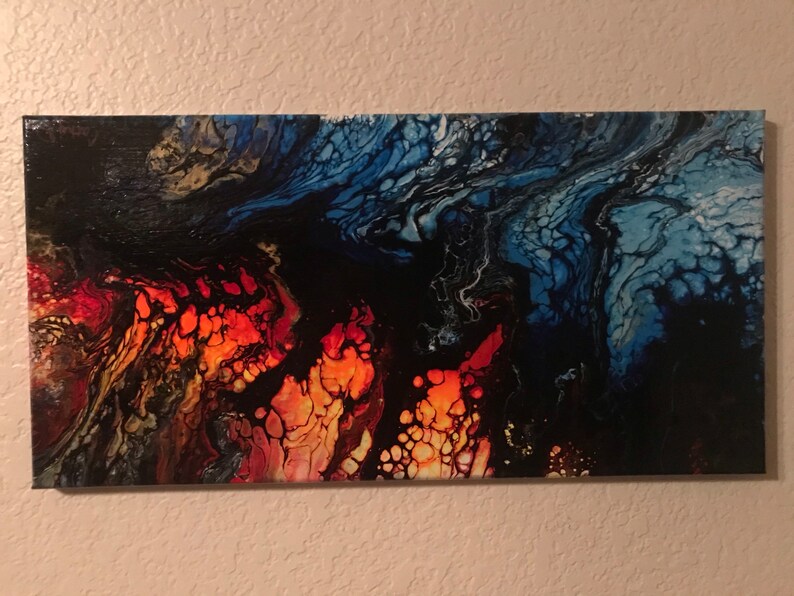 Fluid Acrylic Painting, Abstract Art, Poured Acrylic Artwork, Acrylic ...