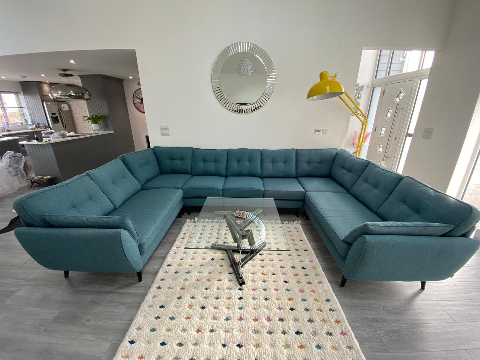 Floating Metal Tensegrity Coffee Table Base Steel Industrial Chains ...