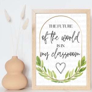 Teacher Gift Boho Teacher Wall Art Teacher Printable Teacher Decor ...