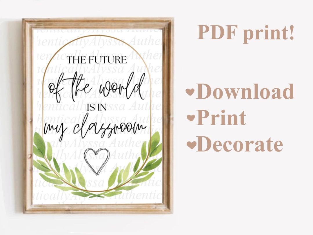 Teacher Gift Boho Teacher Wall Art Teacher Printable Teacher Decor ...