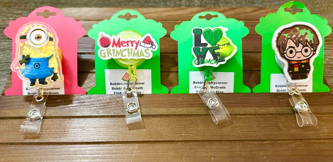 Character Badge Reels - Etsy