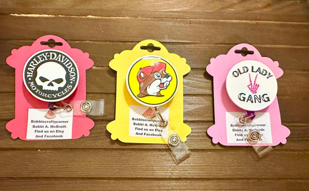 Character Badge Reels - Etsy