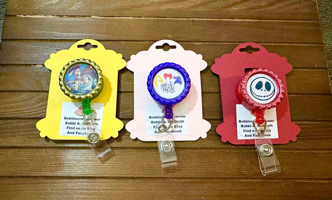 Character Badge Reels - Etsy