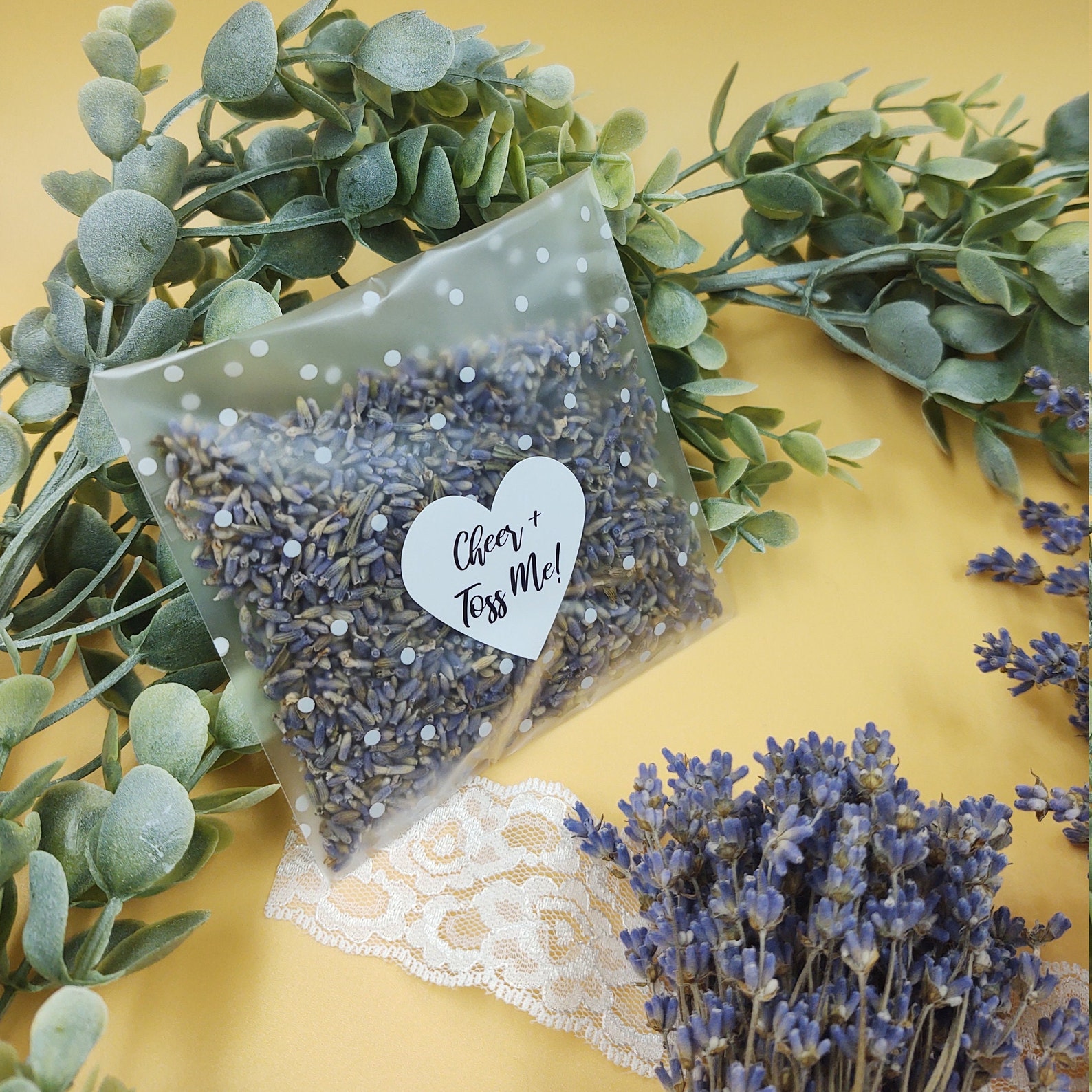 Lavender Wedding Toss Packets: Biodegradable Confetti, Eco-friendly ...