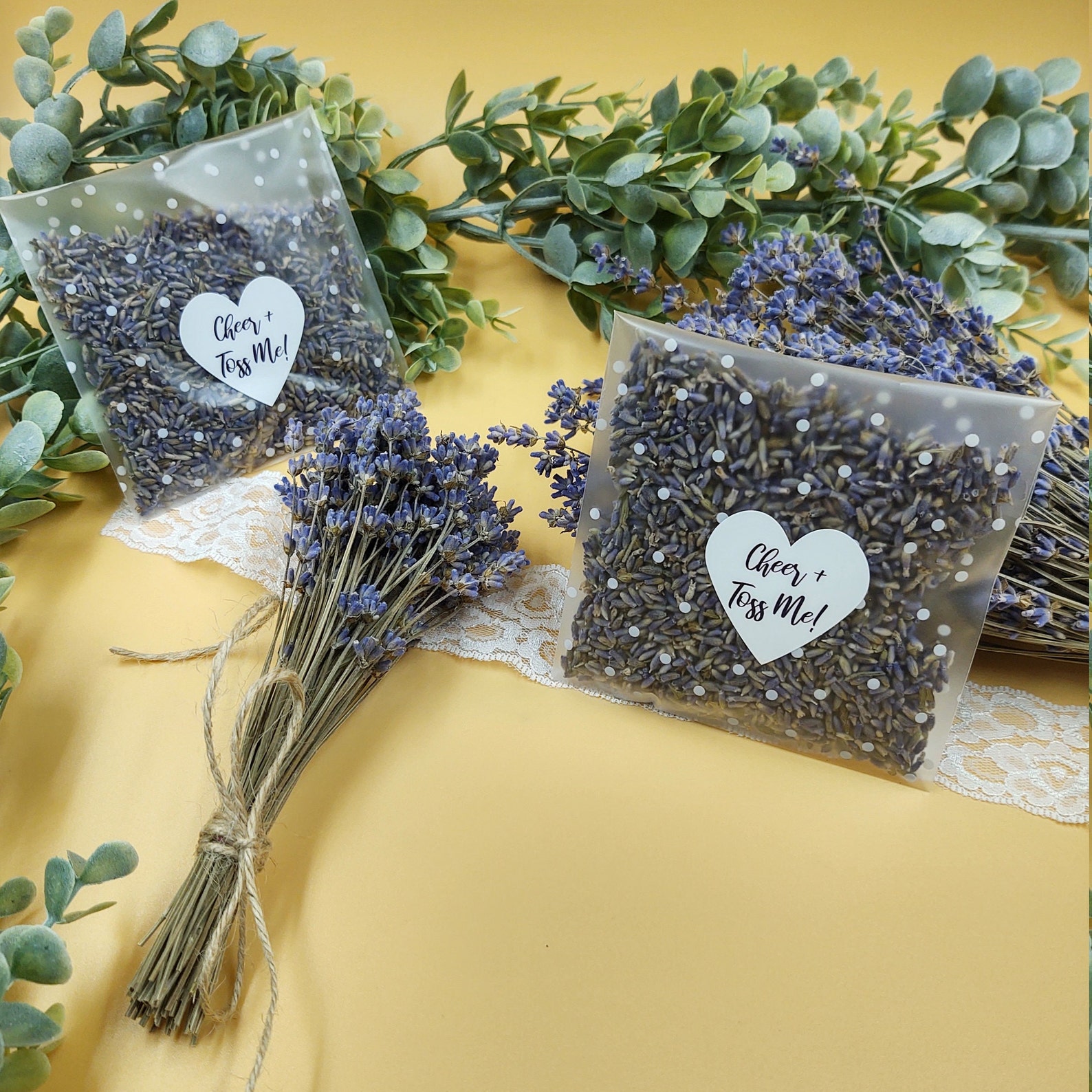 Lavender Wedding Toss Packets: Biodegradable Confetti, Eco-friendly ...