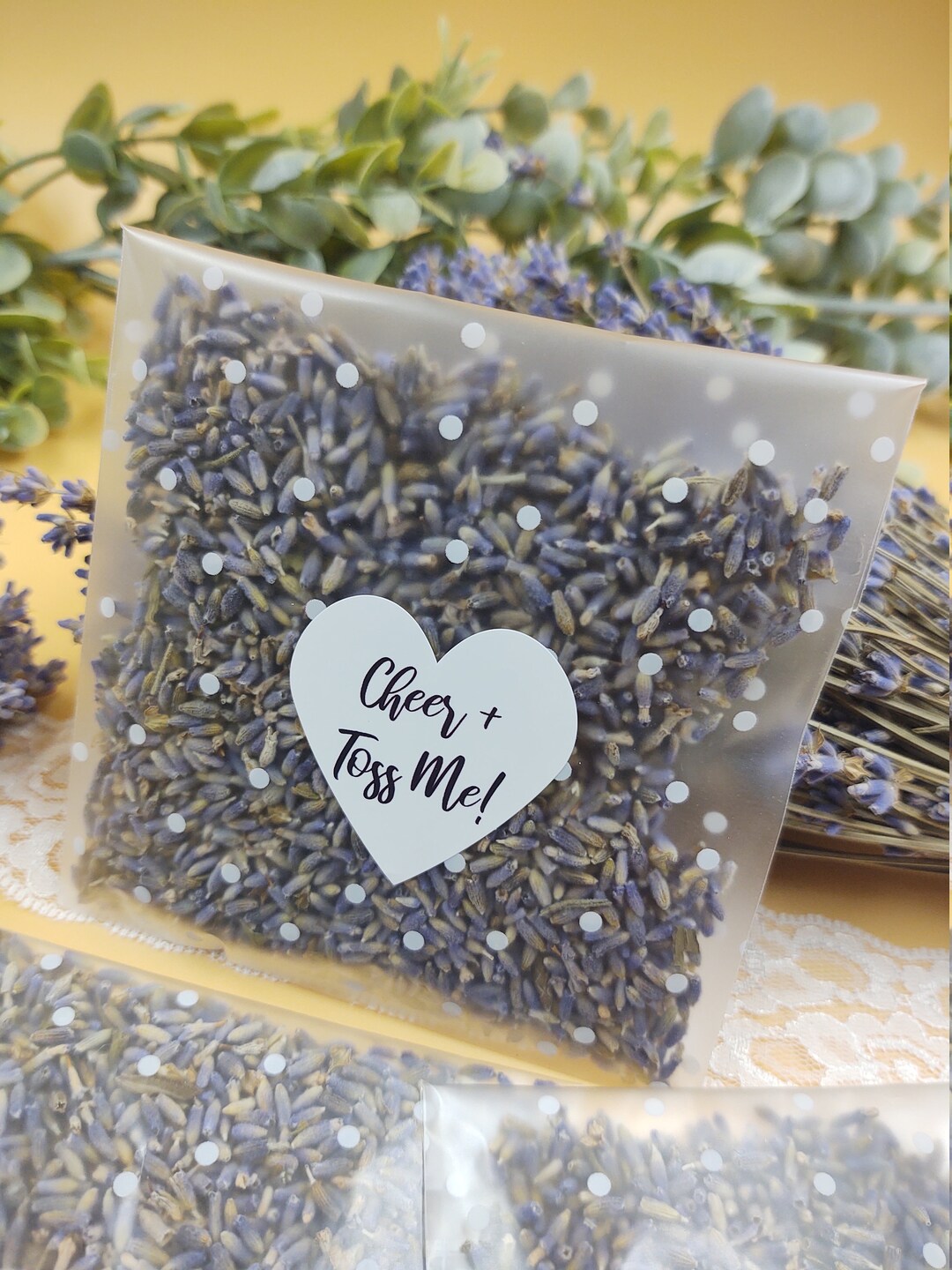 Lavender Wedding Toss Packets: Biodegradable Confetti, Eco-friendly ...
