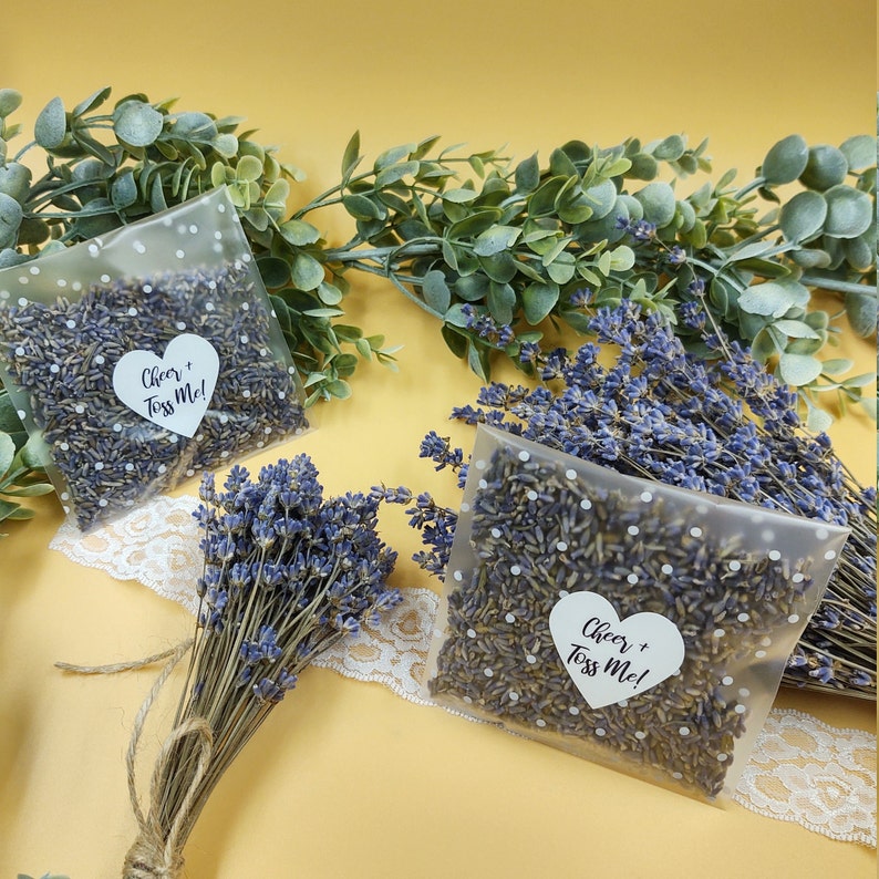 Lavender Wedding Toss Packets: Biodegradable Confetti, Eco-friendly ...