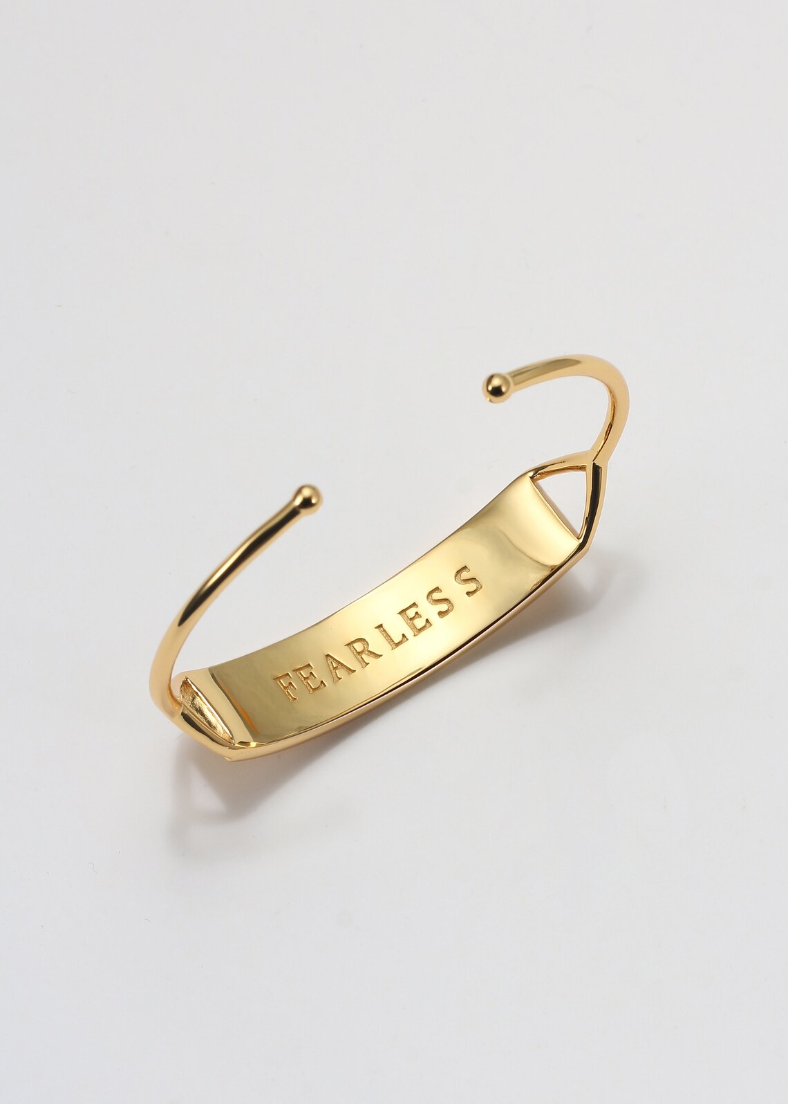 SALE Touchstone FEARLESS Braille Inspired Gold Cuff Bracelet - Etsy