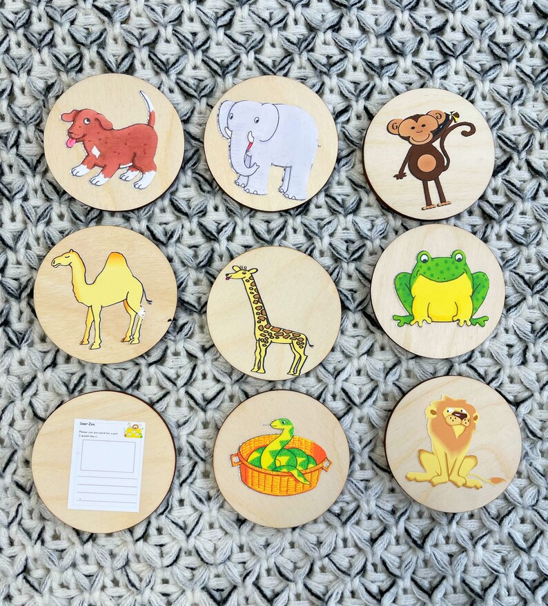 Dear Zoo Wooden Story Set Zoo Story Telling Imaginative - Etsy UK