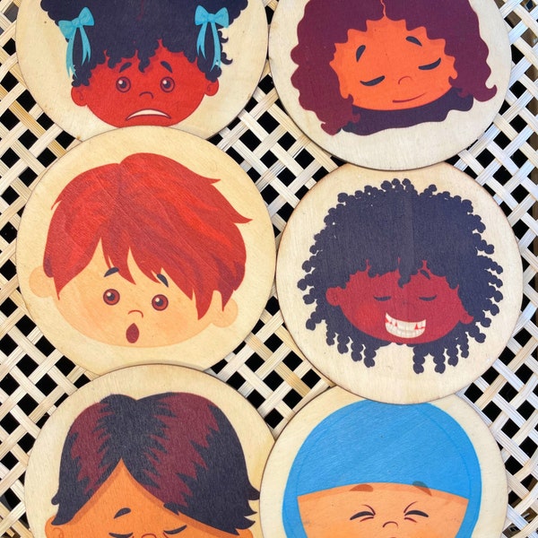 Wooden Emotions Wheel - Etsy