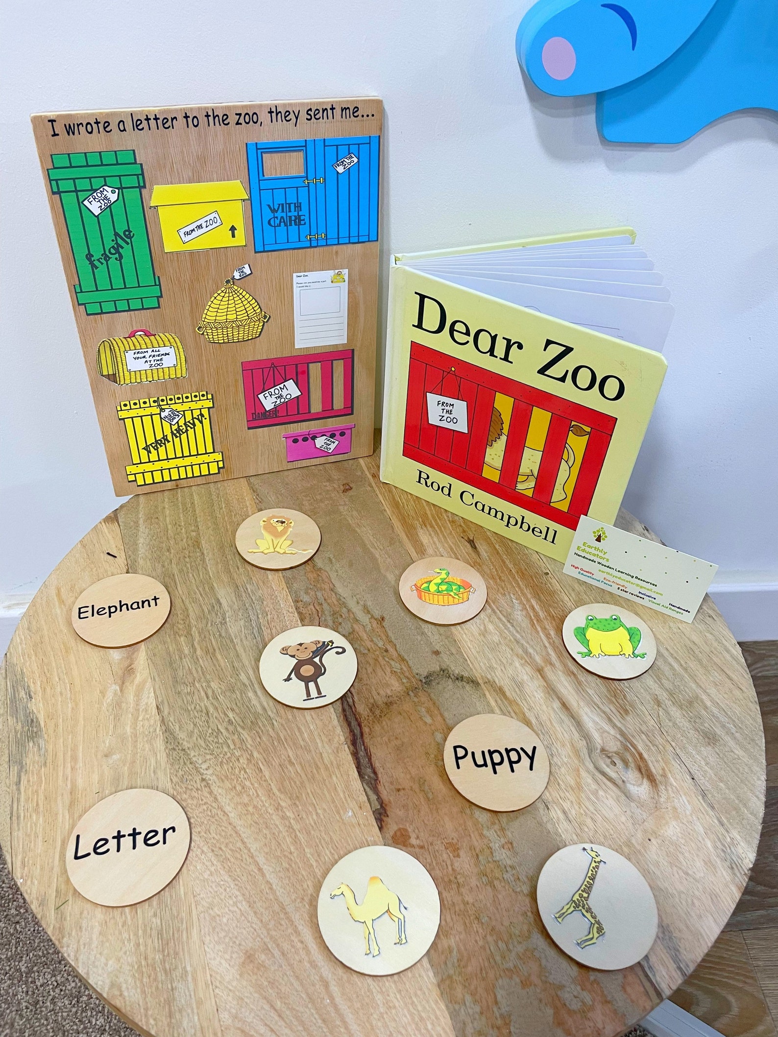 Dear Zoo Wooden Story Set Zoo Story Telling Imaginative - Etsy UK