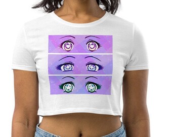 Anime Eyes Crop Top - Etsy