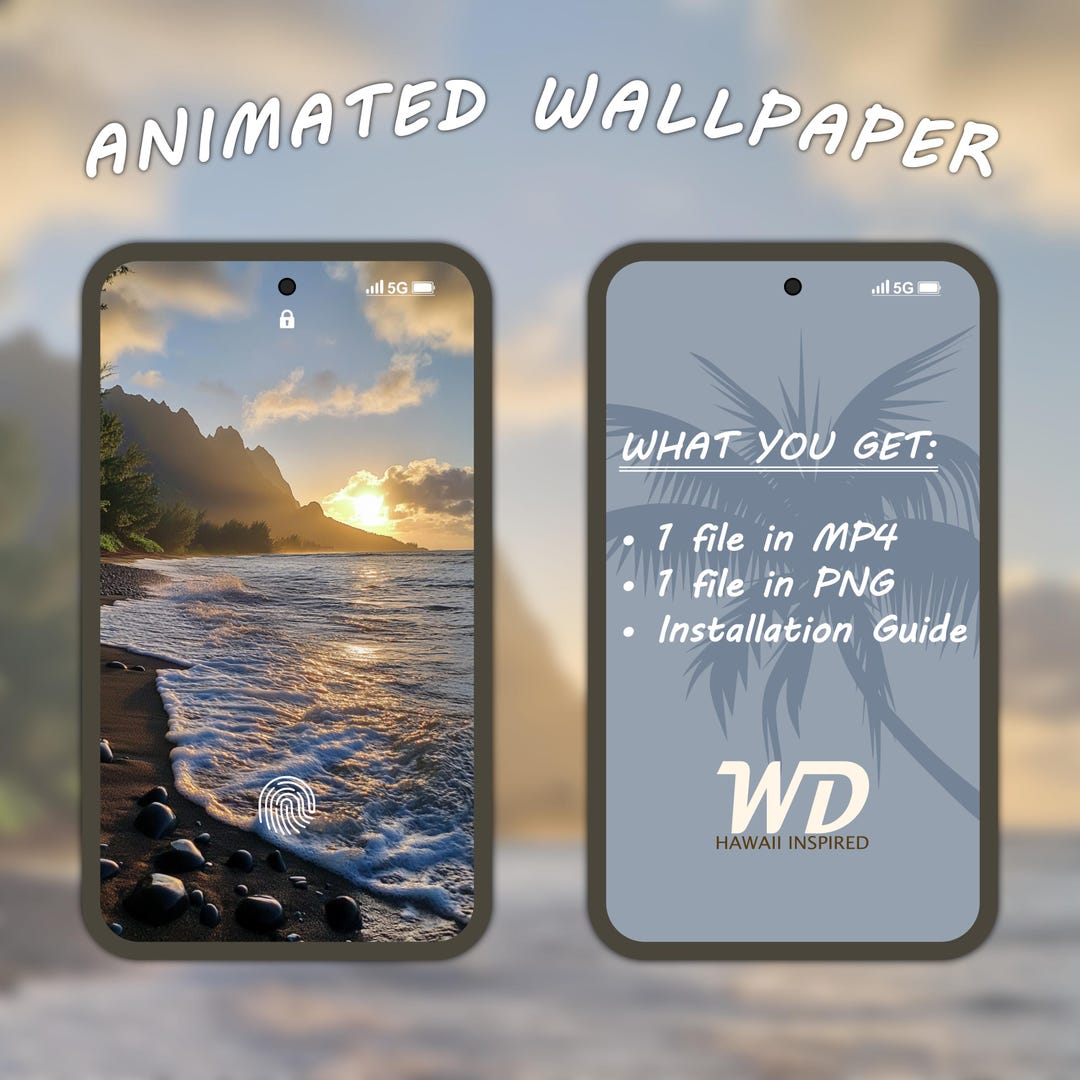 Live Wallpaper, Hawaii Beach Sunrise, Animated Wallpaper, Hawaii Beach ...