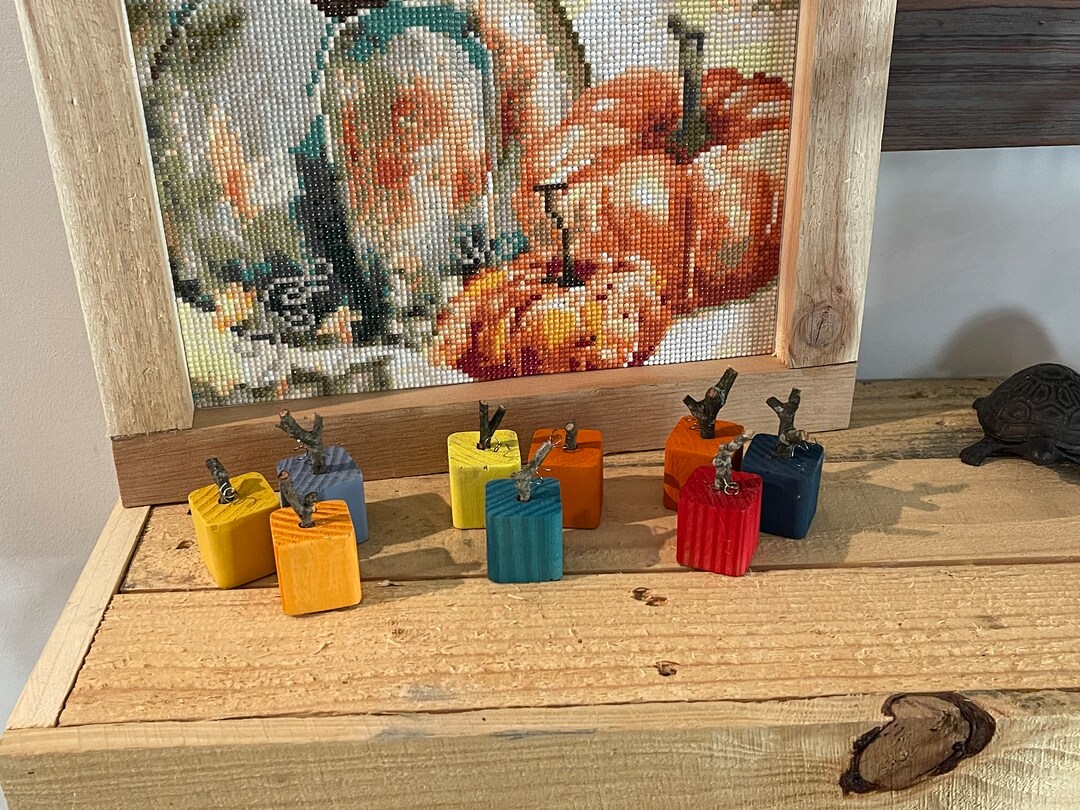 Square Pumpkins Small Wood Decor - Etsy