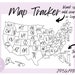 Map Tracker, Etsy Sale Map, Coloring Map, Sales Map Printable, Instant ...
