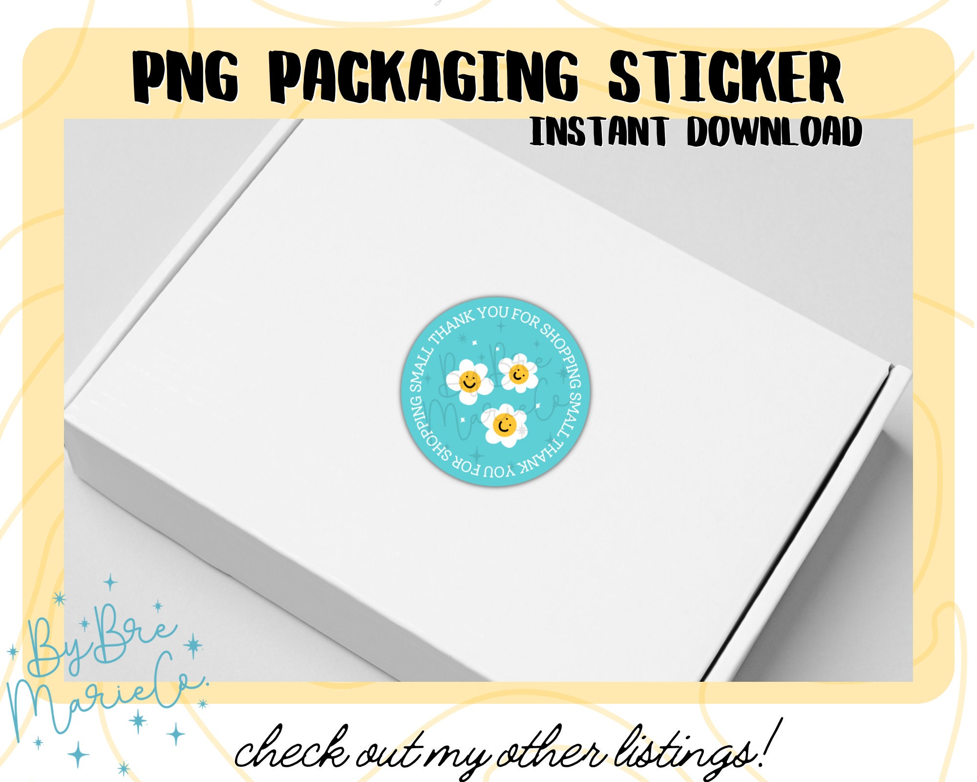 Thank You PNG Sticker, Porch Pick up Sticker, Printable Sticker, Shop ...
