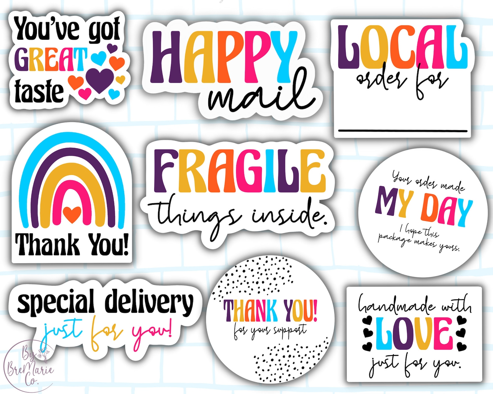PNG Sticker Bundle Shipping Sticker Bundle Business Sticker - Etsy