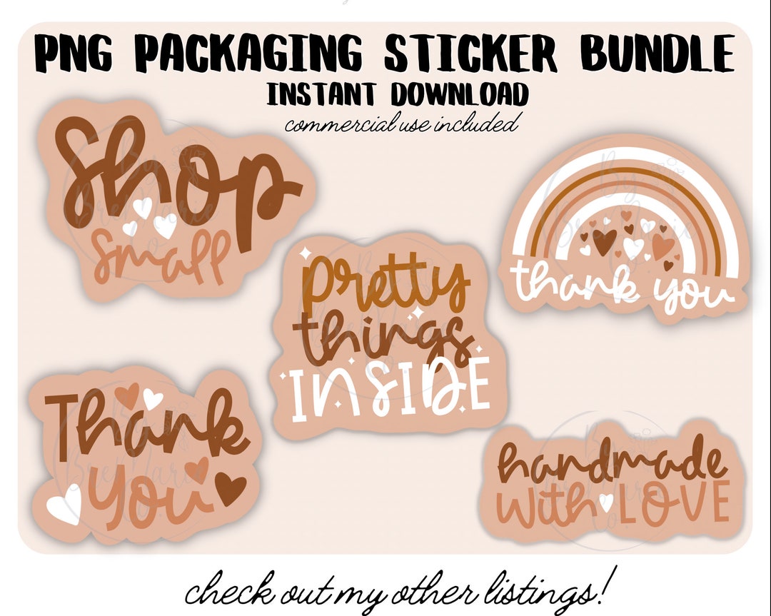 PNG Sticker Bundle, Shipping Sticker Bundle, Business Sticker PNG ...