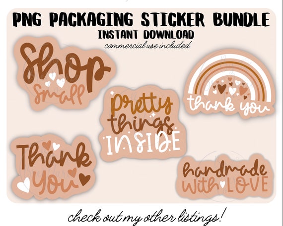 PNG Sticker Bundle Shipping Sticker Bundle Business Sticker - Etsy