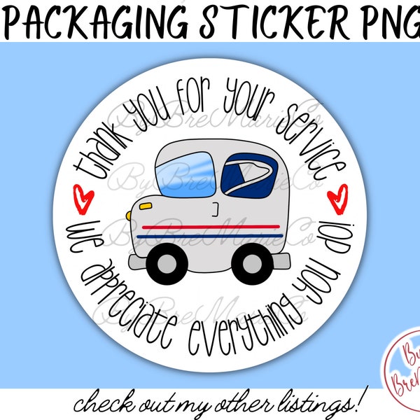 Mailman Thank You - Etsy