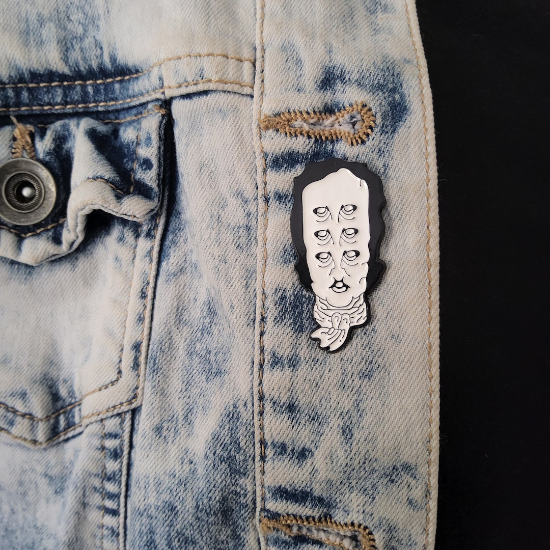 Quirky Edgar Allan Poe Enamel Pin: Alternative Style - Etsy