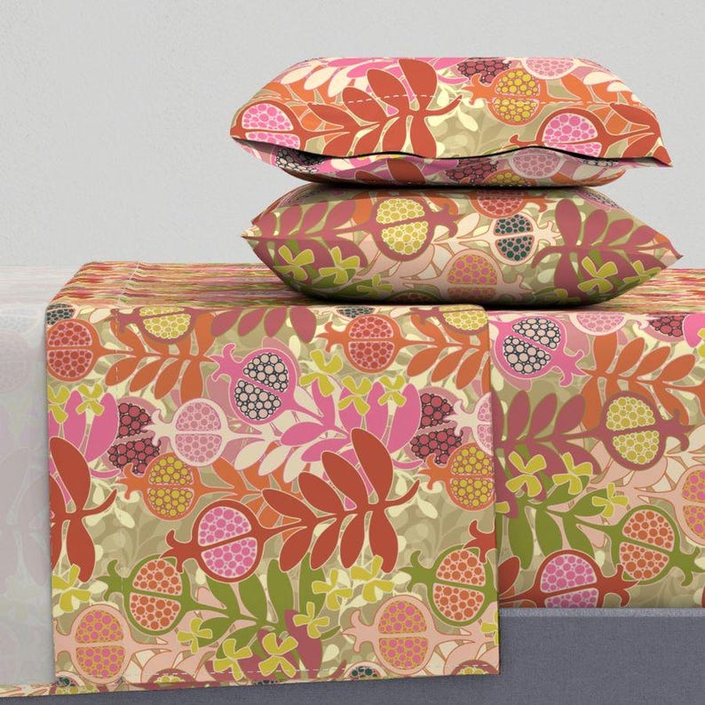 Premium Pure Cotton Bed Linen: Sheet Set & Duvet Cover / Modern ...