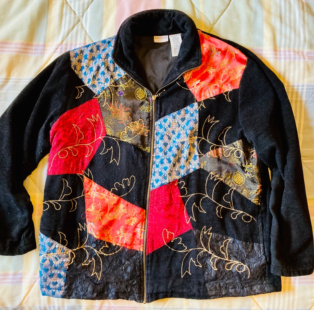 White Stag Patchwork Pattern Ladies Jacket- Size XL - Etsy