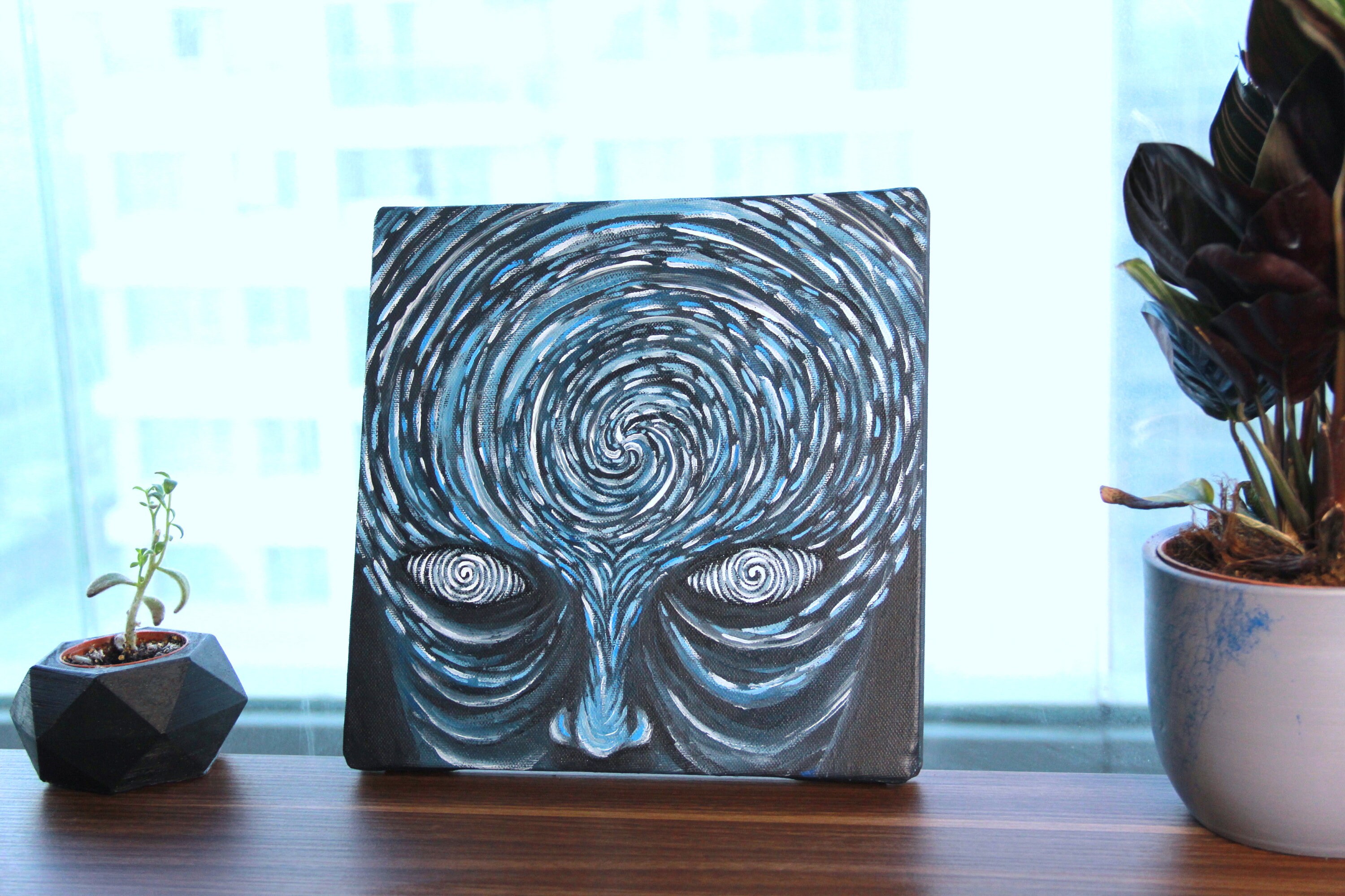 INNER-VISION Acrylic on Canvas 25x25 Cm Original Painting - Etsy