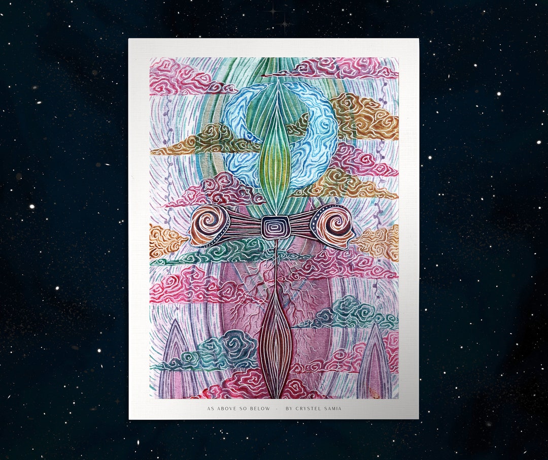 As Above so Below Art Print: Signed Limited Edition Watercolor - Etsy