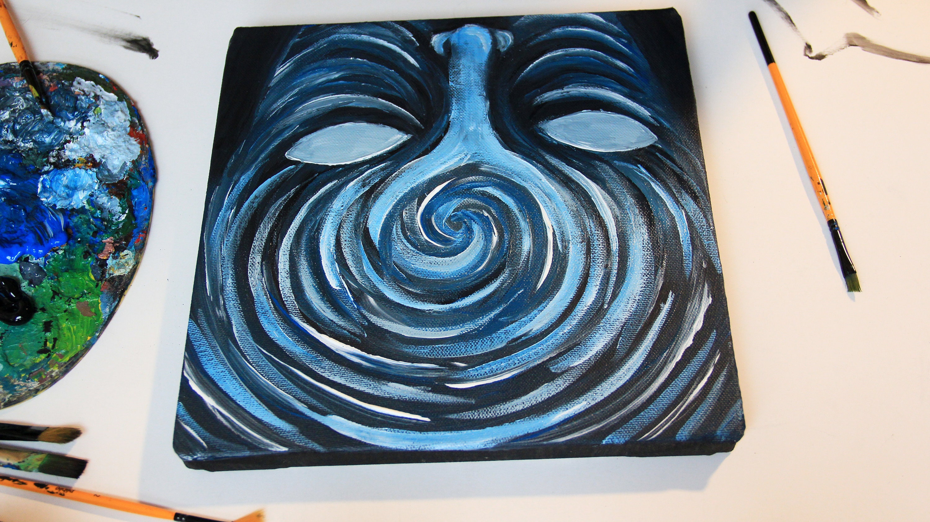 INNER-VISION Acrylic on Canvas 25x25 Cm Original Painting - Etsy