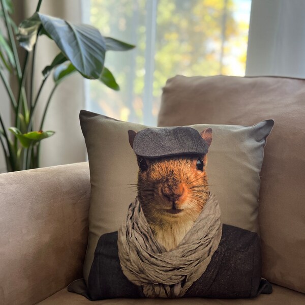 Squirrel Pillow - Etsy