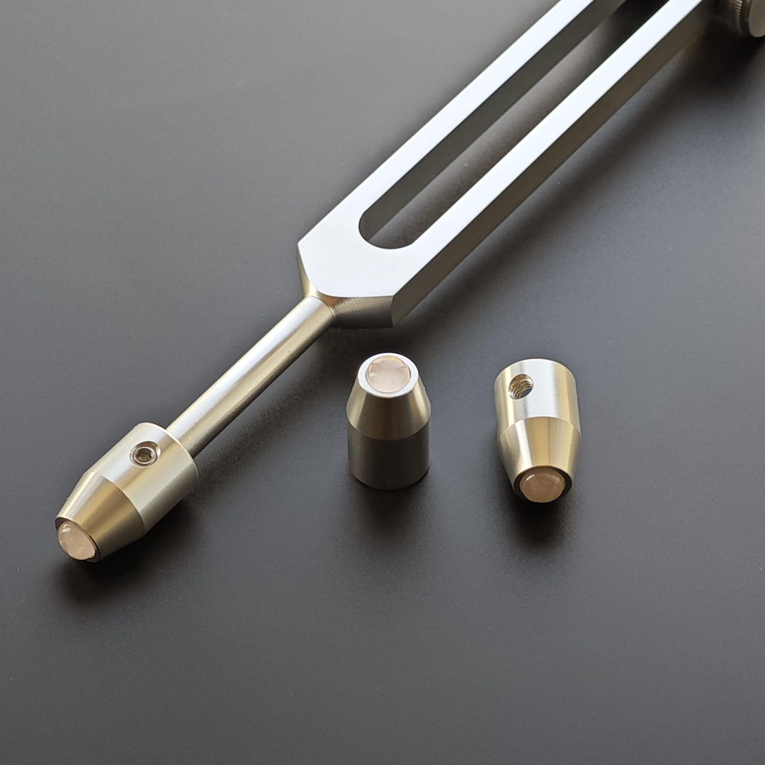 8mm Rose Quartz Gem Foot for Tuning Fork | Weighted Tuning Forks ...
