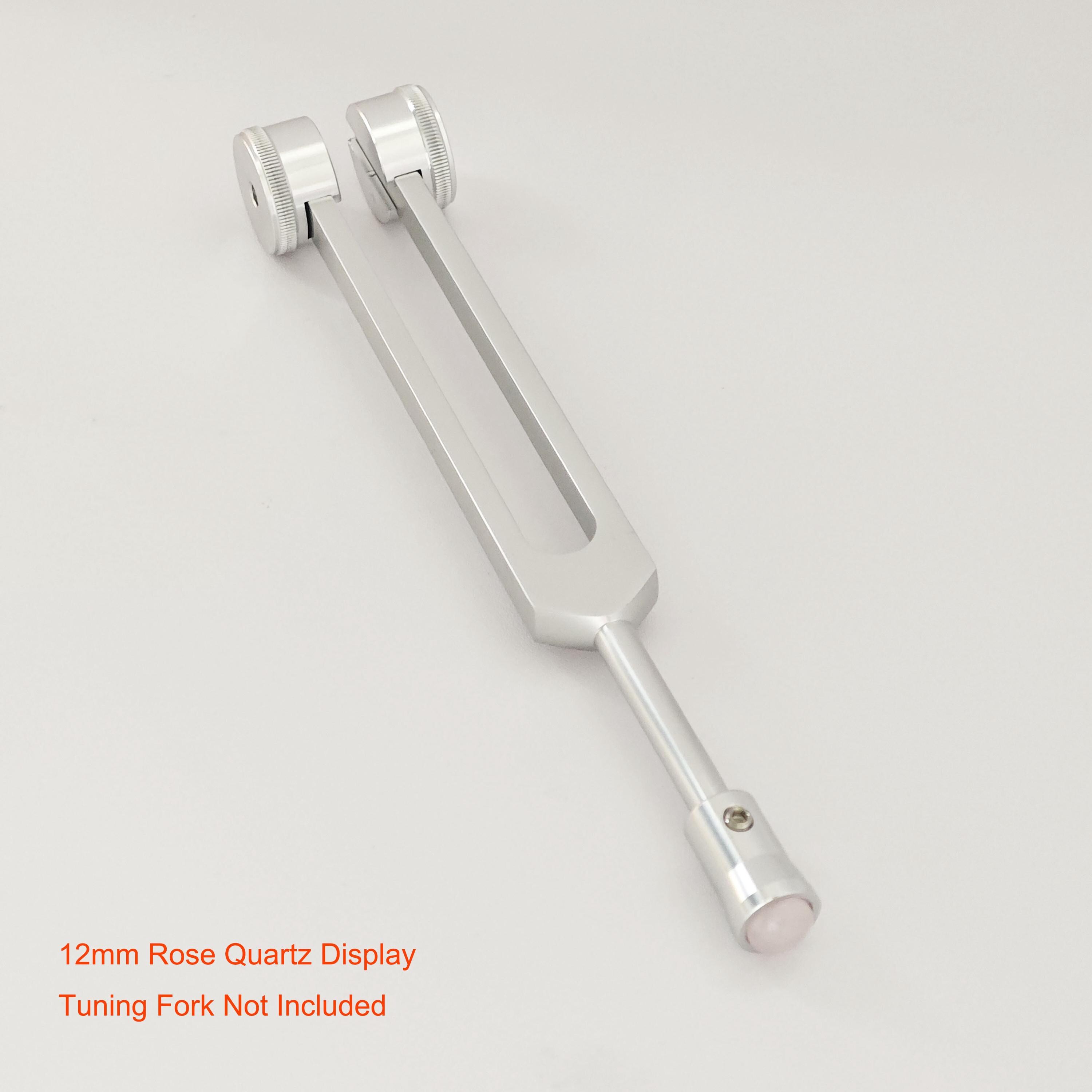 Rose Quartz Gem Foot for Tuning Forks - 12mm/25mm Removable Crystal ...