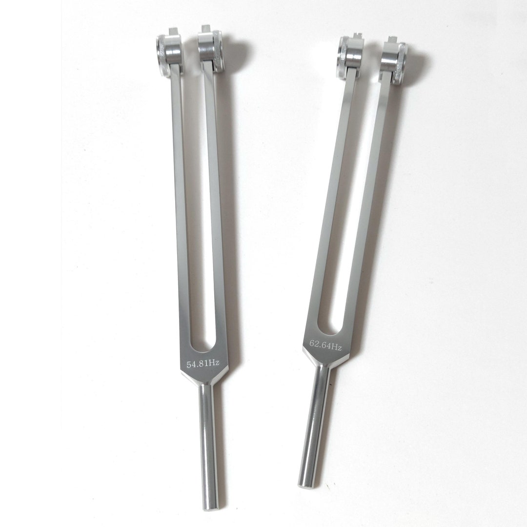 54.81hz Weighted Tuning Fork, Schumann Pair Weighted Tuning Fork, 62 ...