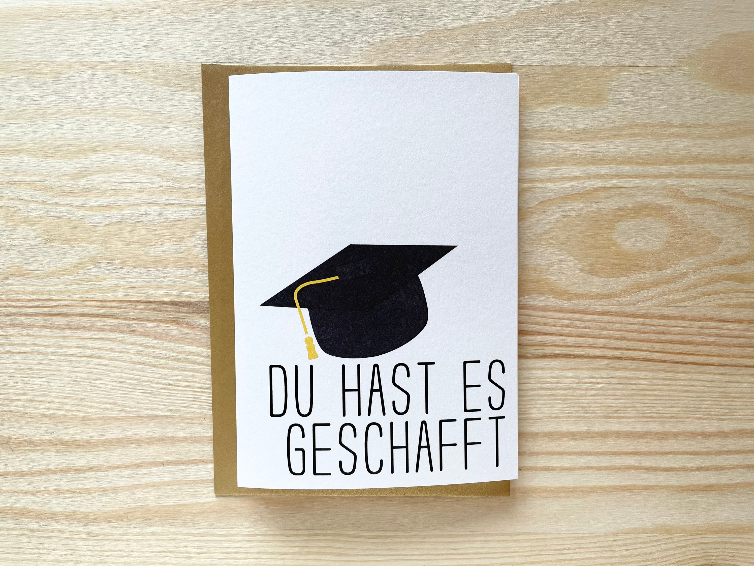 Du hast es geschafft Graduierungen Dissertation Abschluss | Etsy