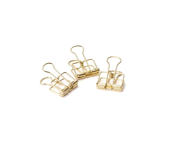 Gold foldback clips store