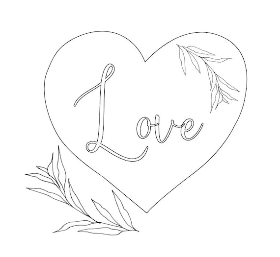 Heart Line Drawing Clip Art